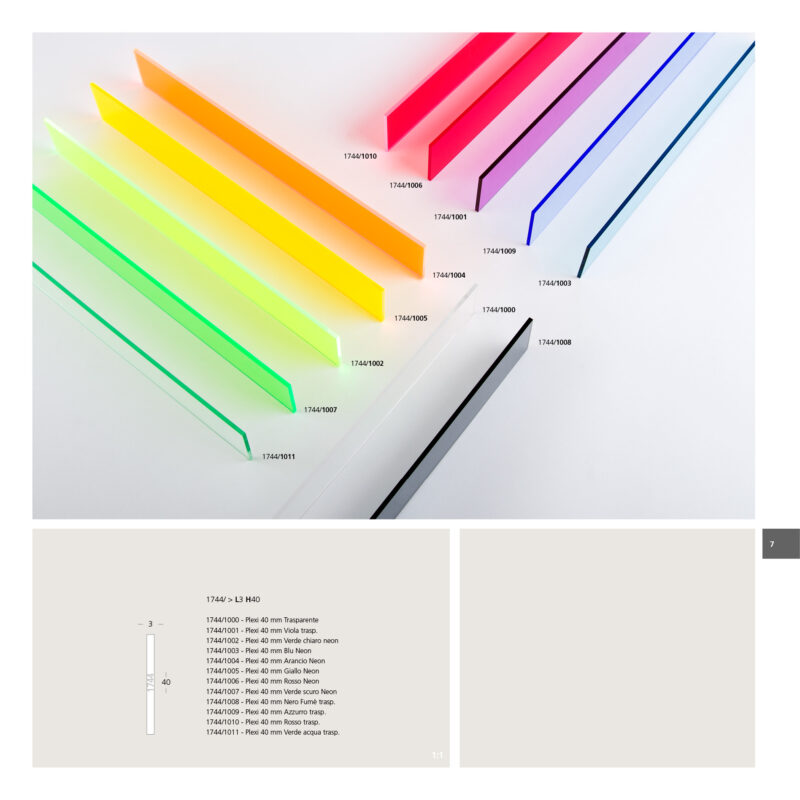Plexi Collection - Modern Coloured Plexiglass Frames Salvadori Cornici